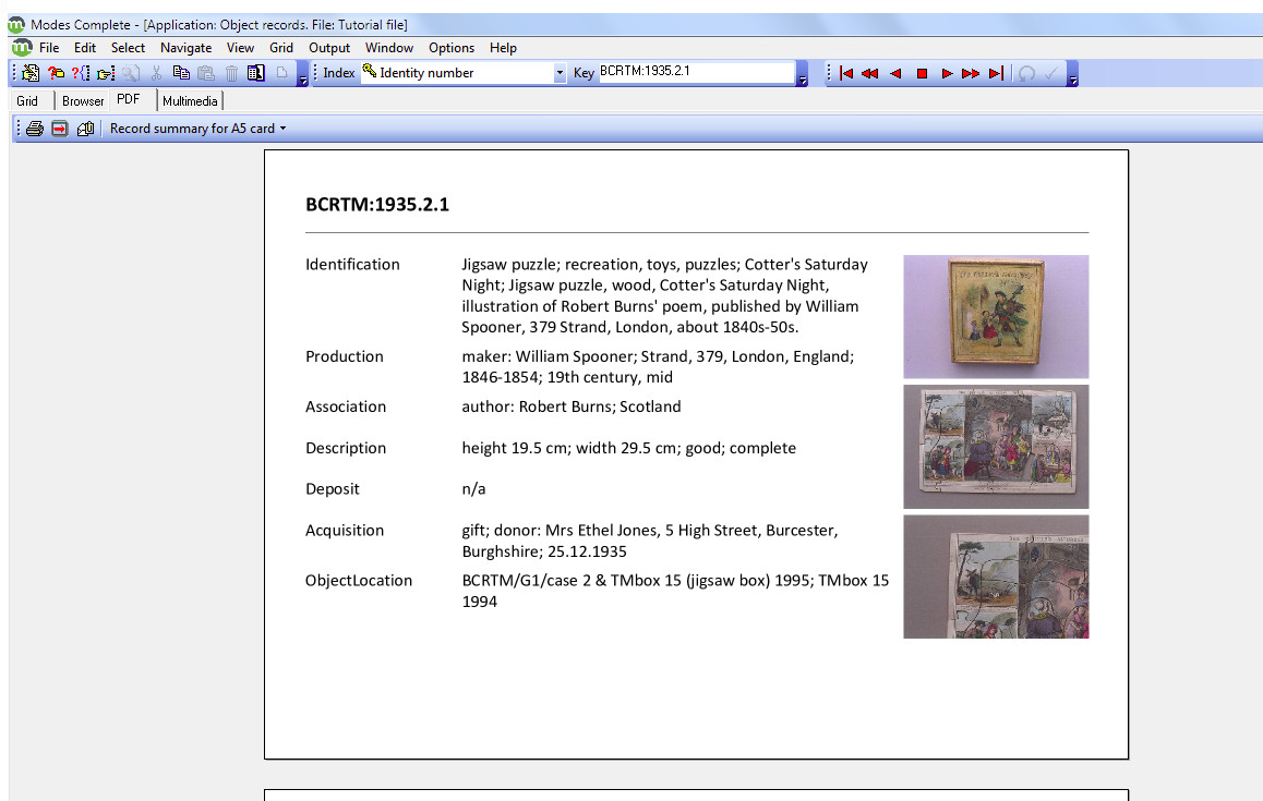 Training and Modes – Tim Burge Museum Services